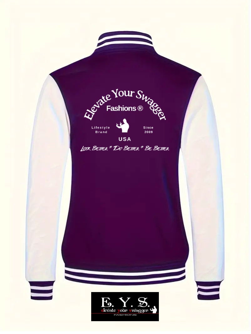 Swagger Jacket (Purple\White)